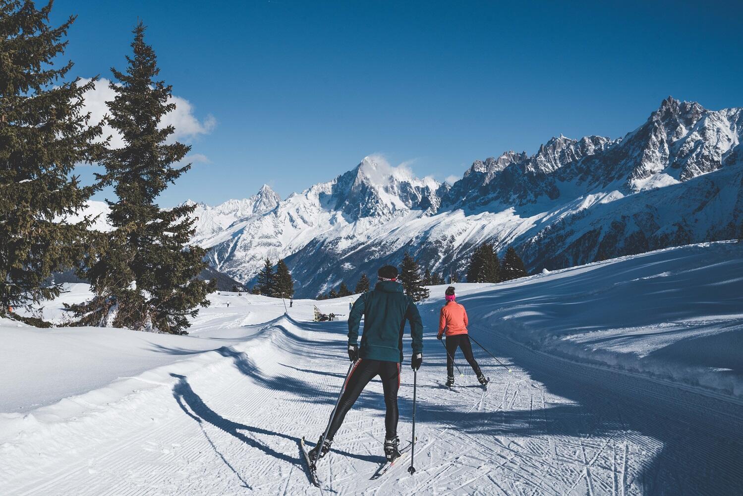 La vallée l'hiver : Chamonix Mont Blanc