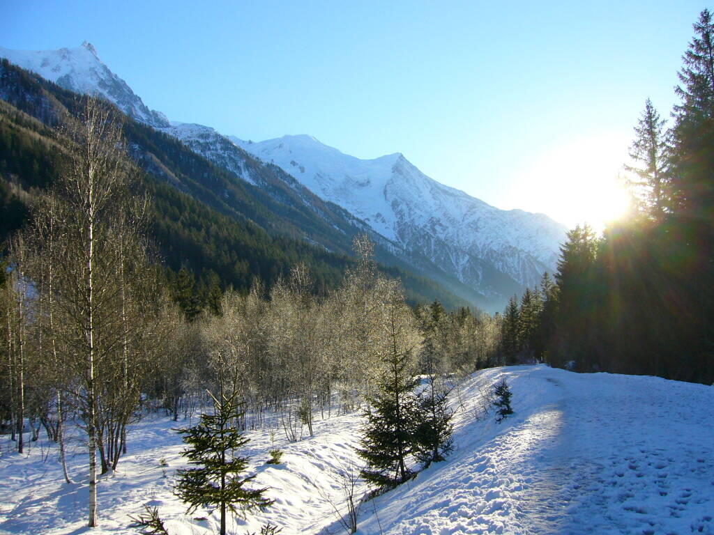 Itinéraire raquette des Tines Chamonix-Mont-Blanc : Itinéraires de ...